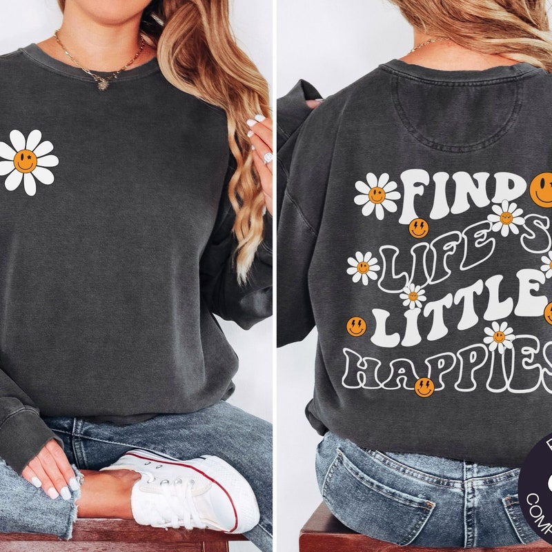Happy Sweatshirt - Etsy