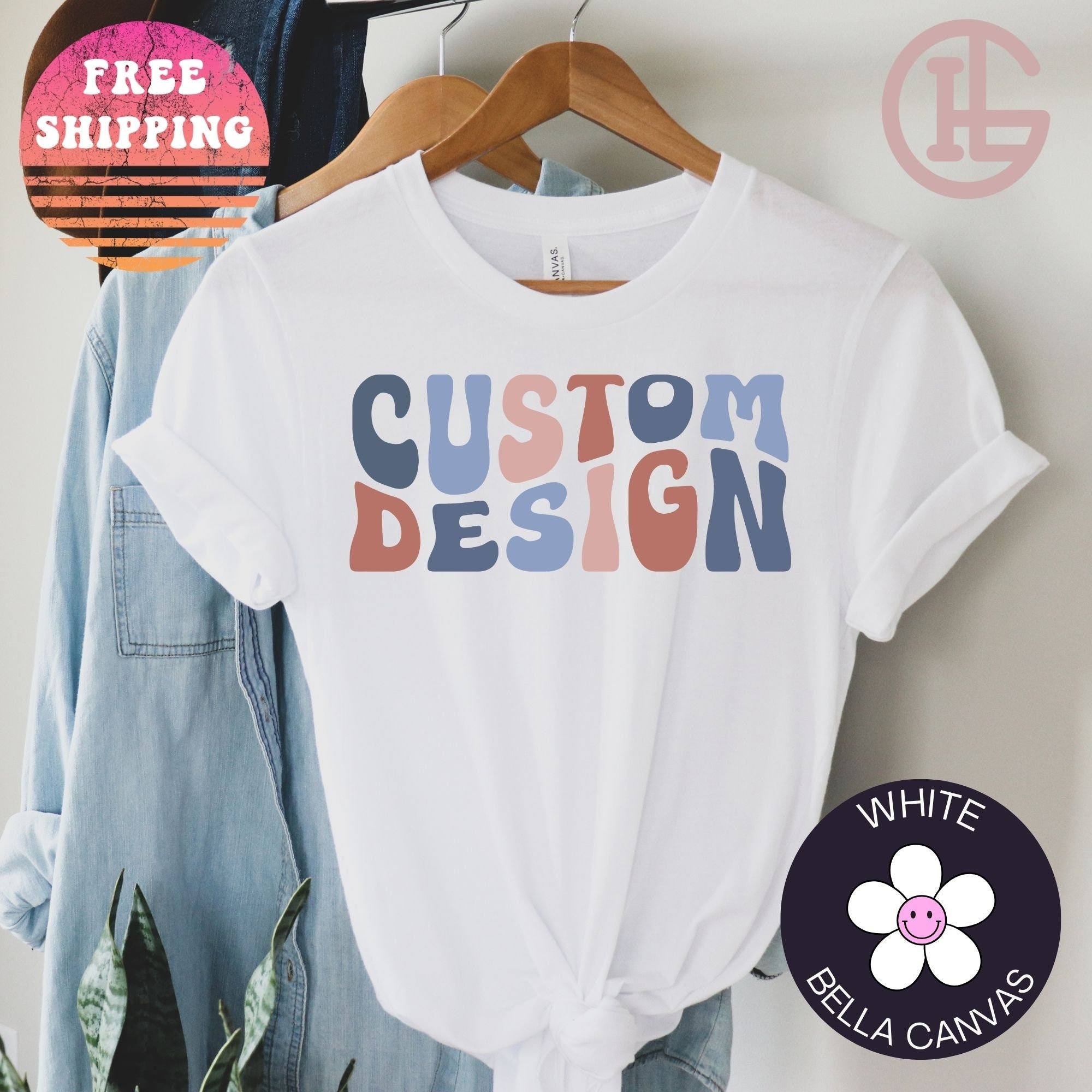 Custom Bella Canvas Shirt Retro Font Shirt Vintage Custom - Etsy