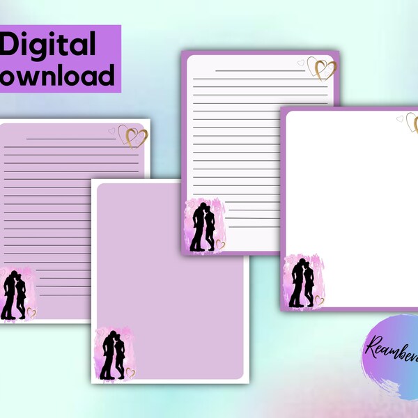 Printable Love Letter Paper - Etsy