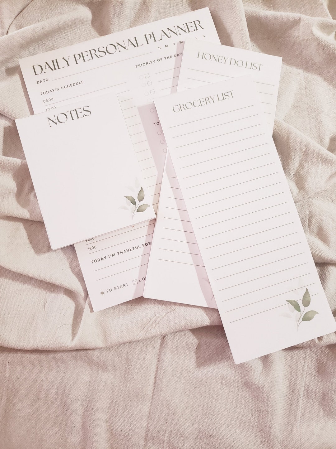 Daily Planner, Grocery List Notebook, Handmade Notepad, Honey Do List ...