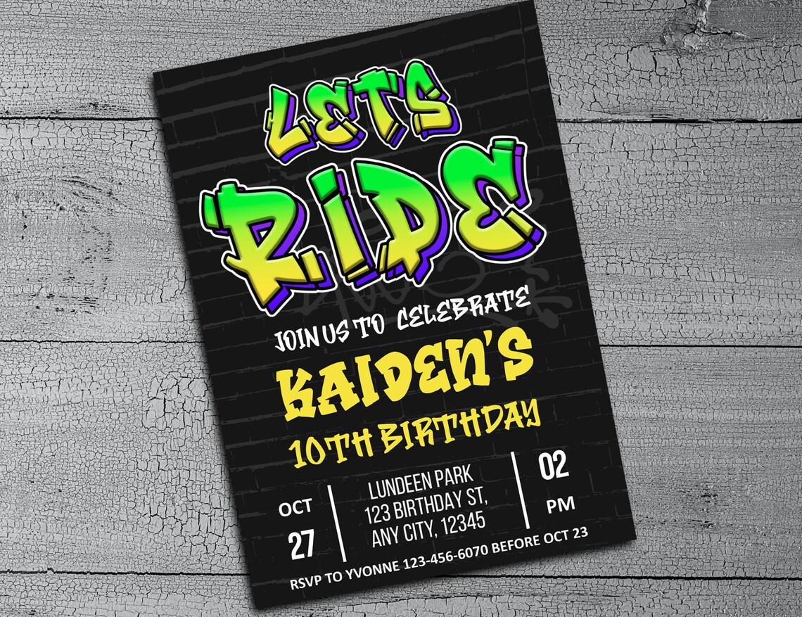 Amusement Park Birthday Invitation Theme Park Invite Funfair - Etsy