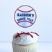 Editable Rookie of the Year Birthday Cupcake Topper, Baseball 1st ...
