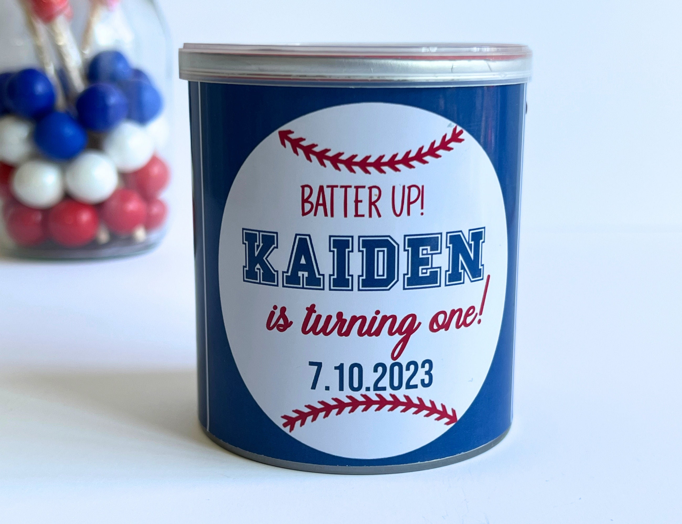 Editable Rookie of the Year Birthday Party Favor Pringles Label ...