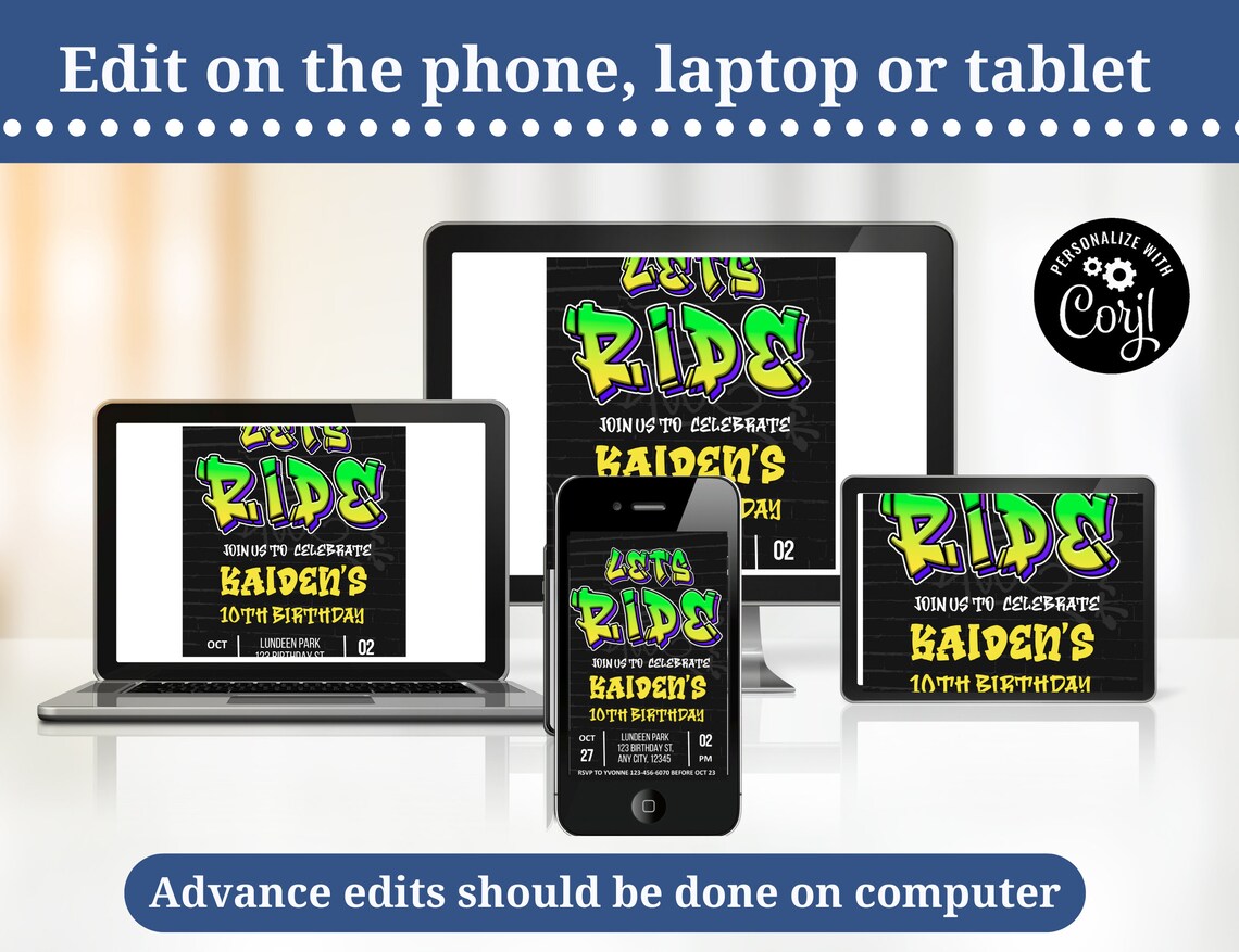 Amusement Park Birthday Invitation Theme Park Invite Funfair - Etsy