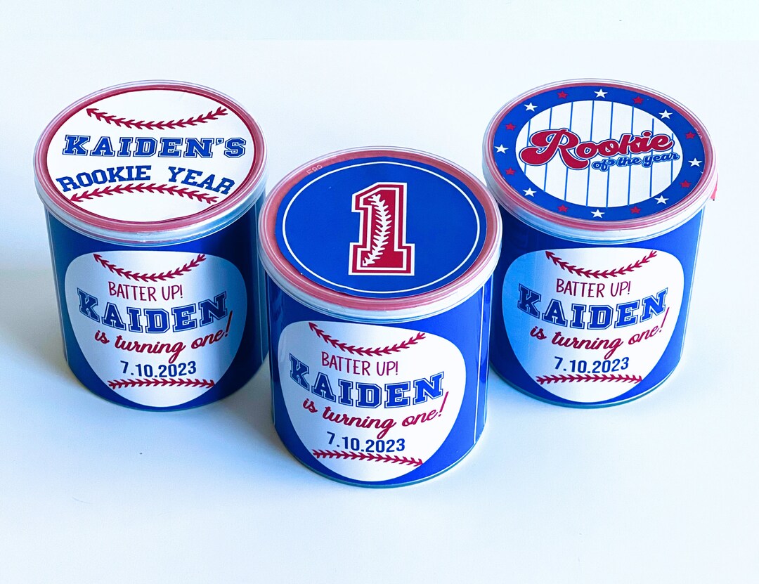 Editable Rookie of the Year Birthday Party Favor Pringles Label ...