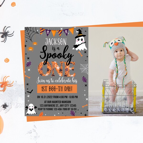 Spooky One Invitations - Etsy
