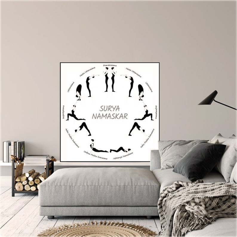Sun Salutation/ Surya Namaskar/ Downloadable Digital Print/ - Etsy