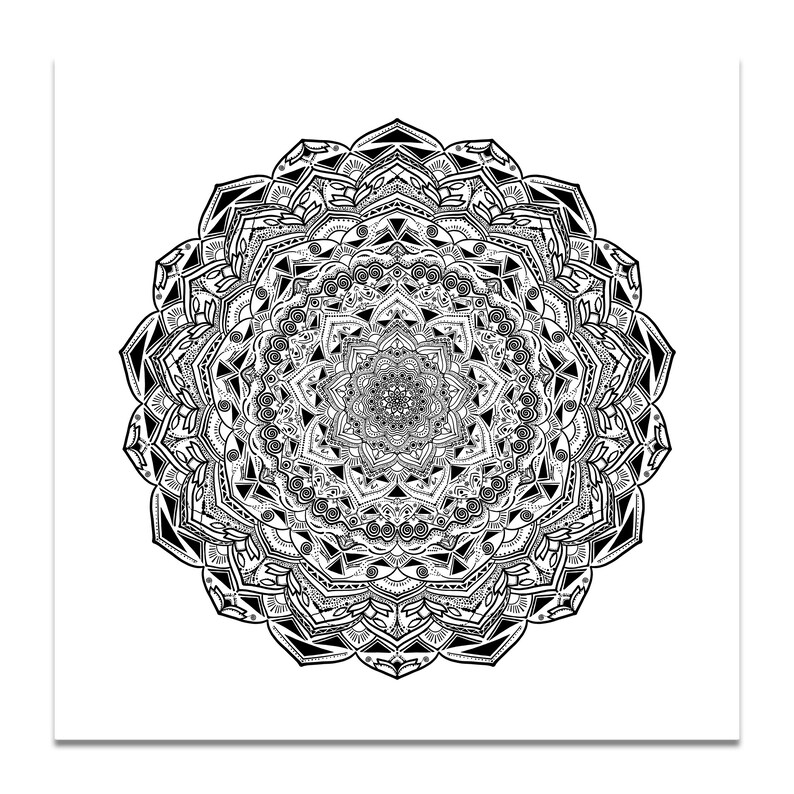 Downloadable Rebirth Mandala for Digital Print - Etsy