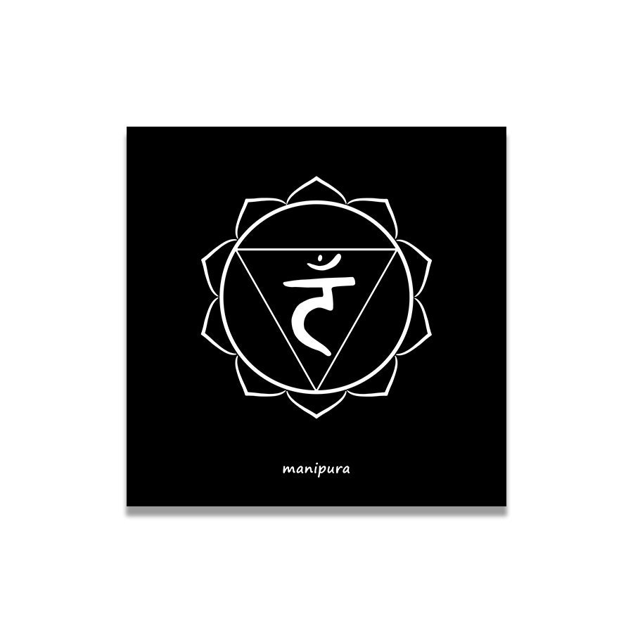 7 Chakras/ White on Black/ Downloadable Digital Print/ 7 Chakras for ...