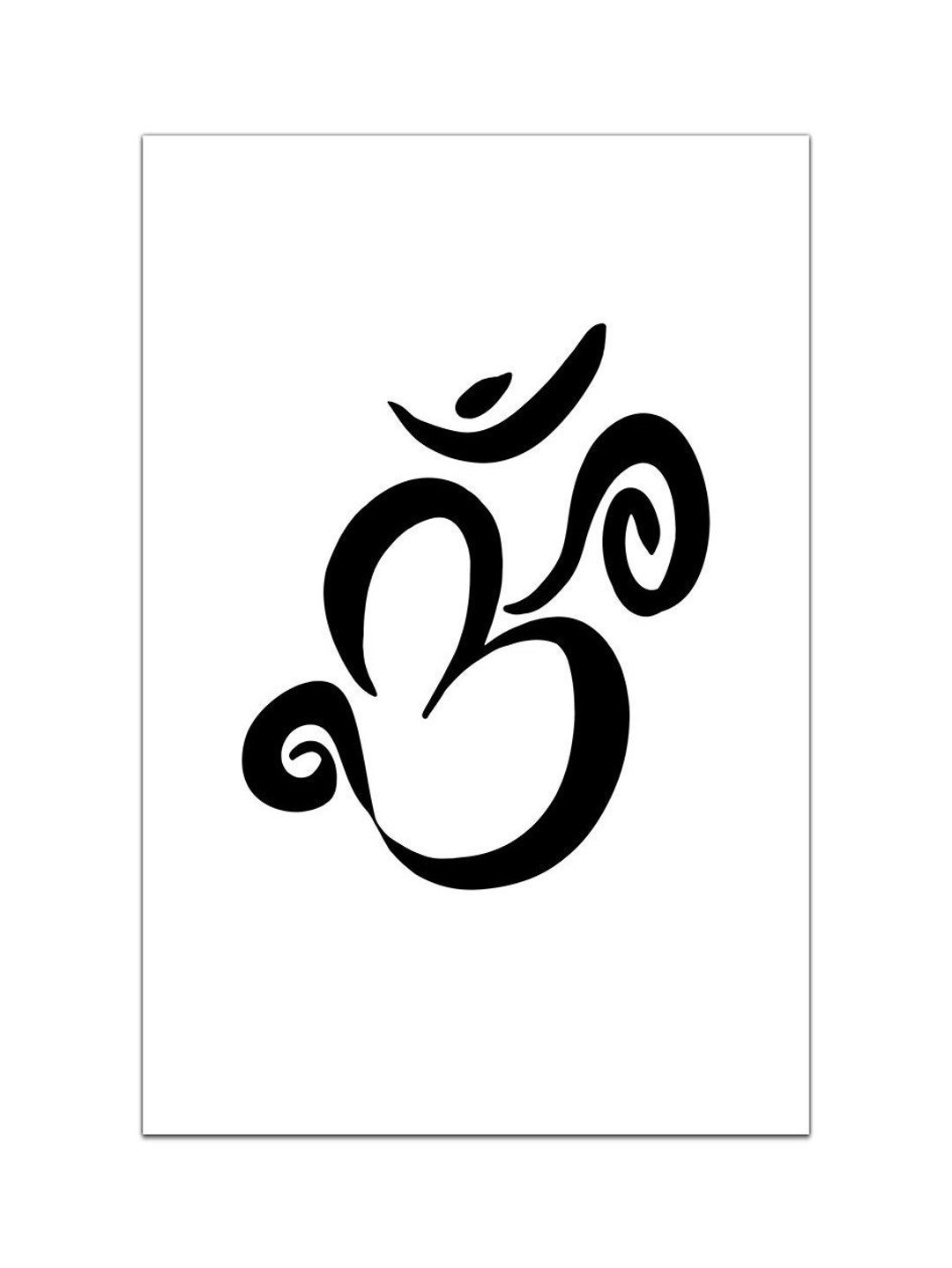 Om Symbol/ Digital Print/ Sanskrit Om Symbol/ Downloadable Digital ...