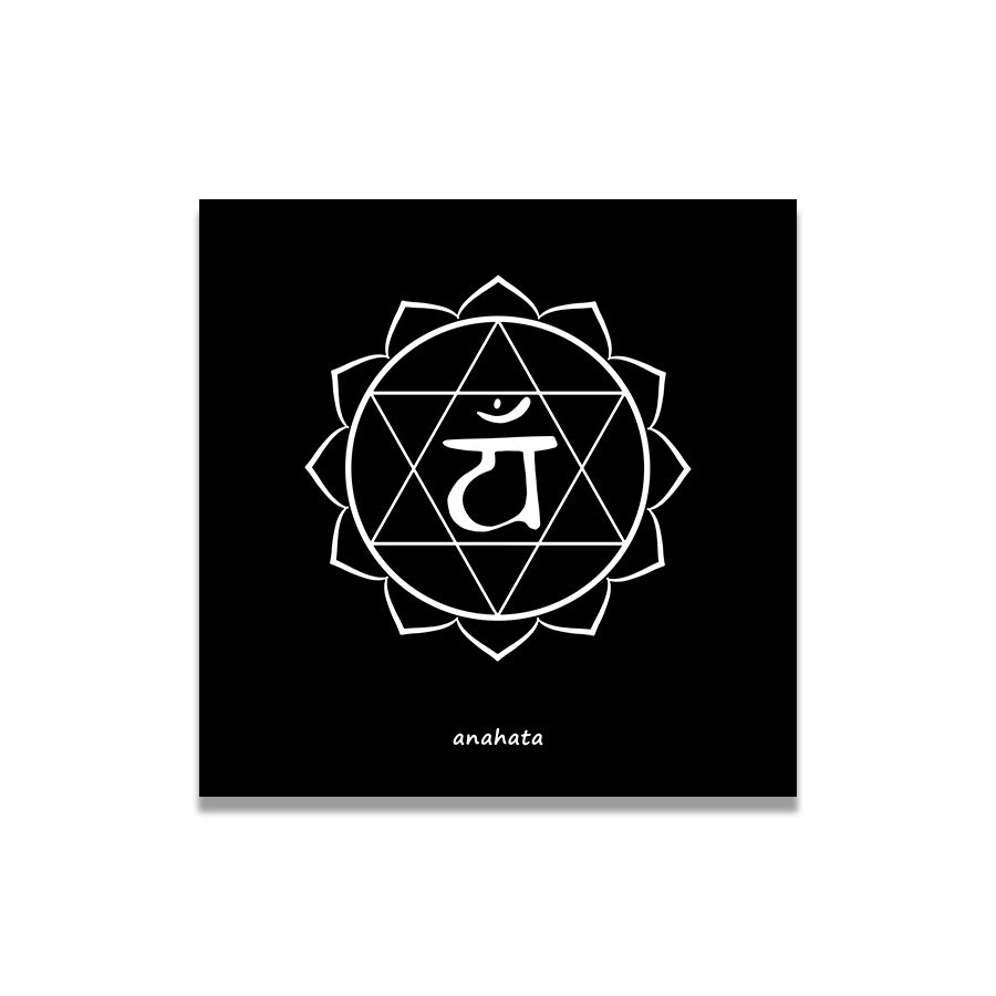 7 Chakras/ White on Black/ Downloadable Digital Print/ 7 Chakras for ...