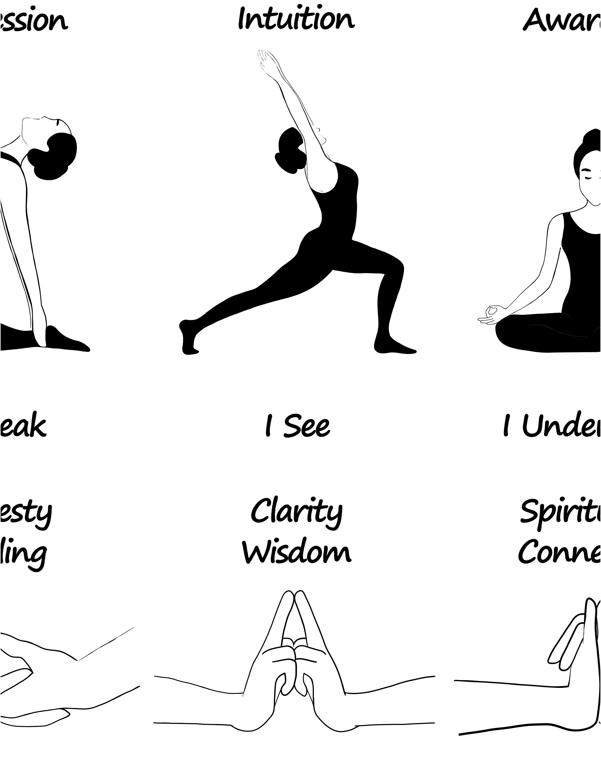 Chakra Chart Black And White 7 Chakras Downloadable Digital Print Chakra Healing Chart