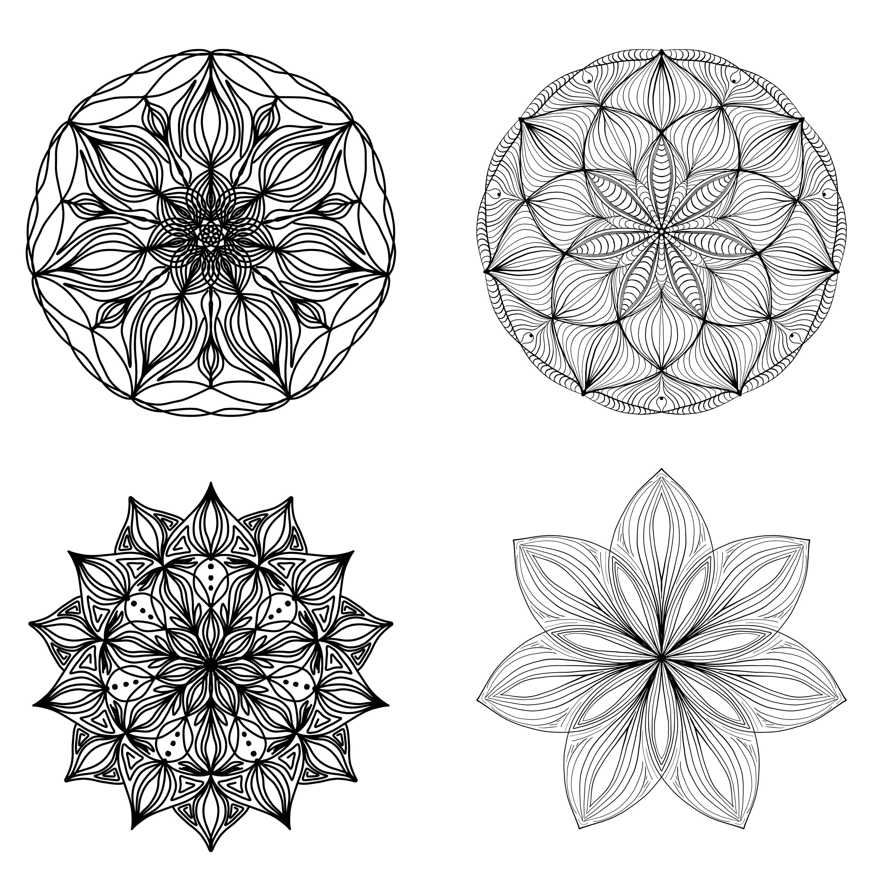 Mandala Photoshop Brushes VII/ 5000px Photoshop Brushes - Etsy