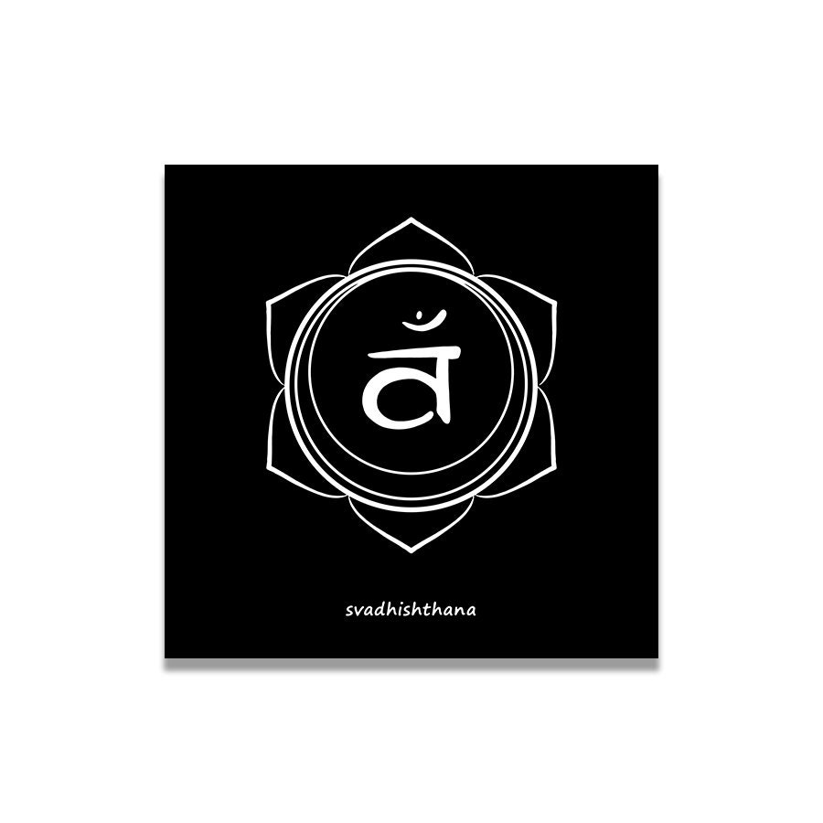 7 Chakras/ White on Black/ Downloadable Digital Print/ 7 Chakras for ...