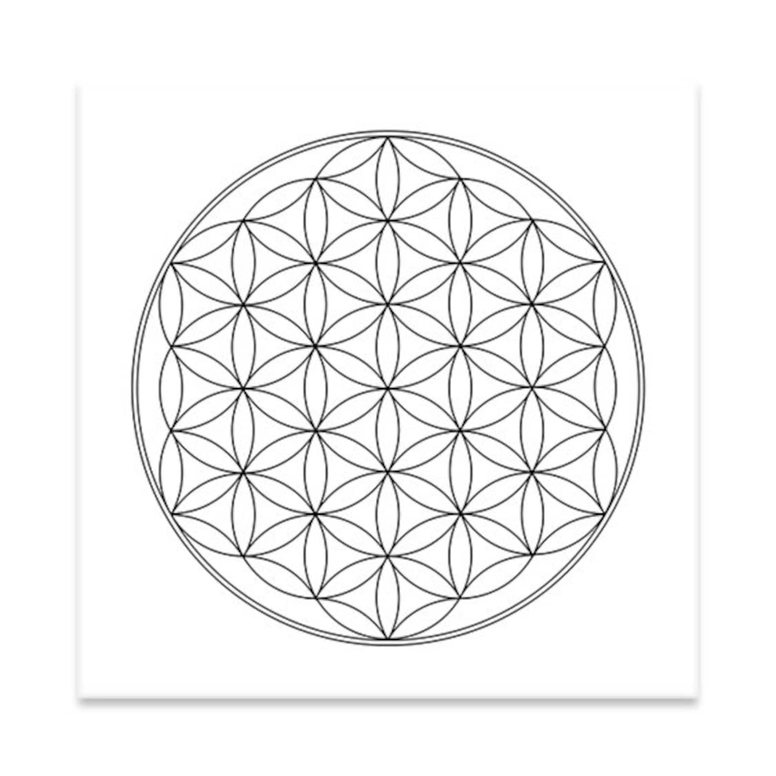 Flower of Life/ Downloadable Digital Print/ Flower of Life Digital ...