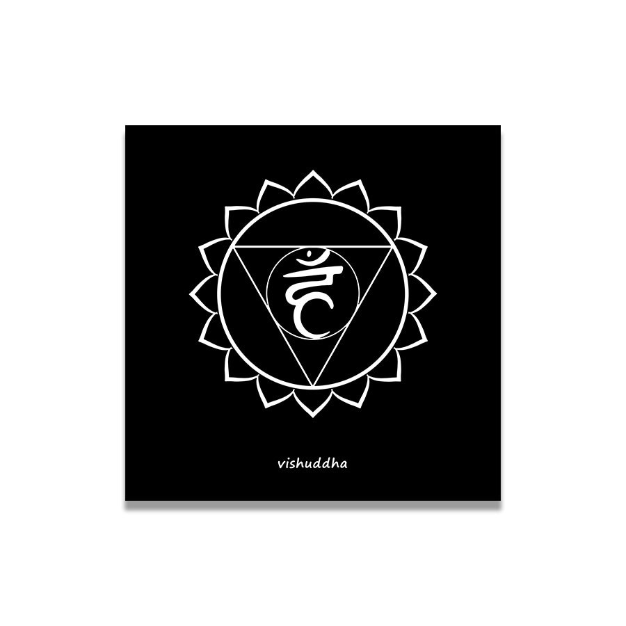 7 Chakras/ White on Black/ Downloadable Digital Print/ 7 Chakras for ...