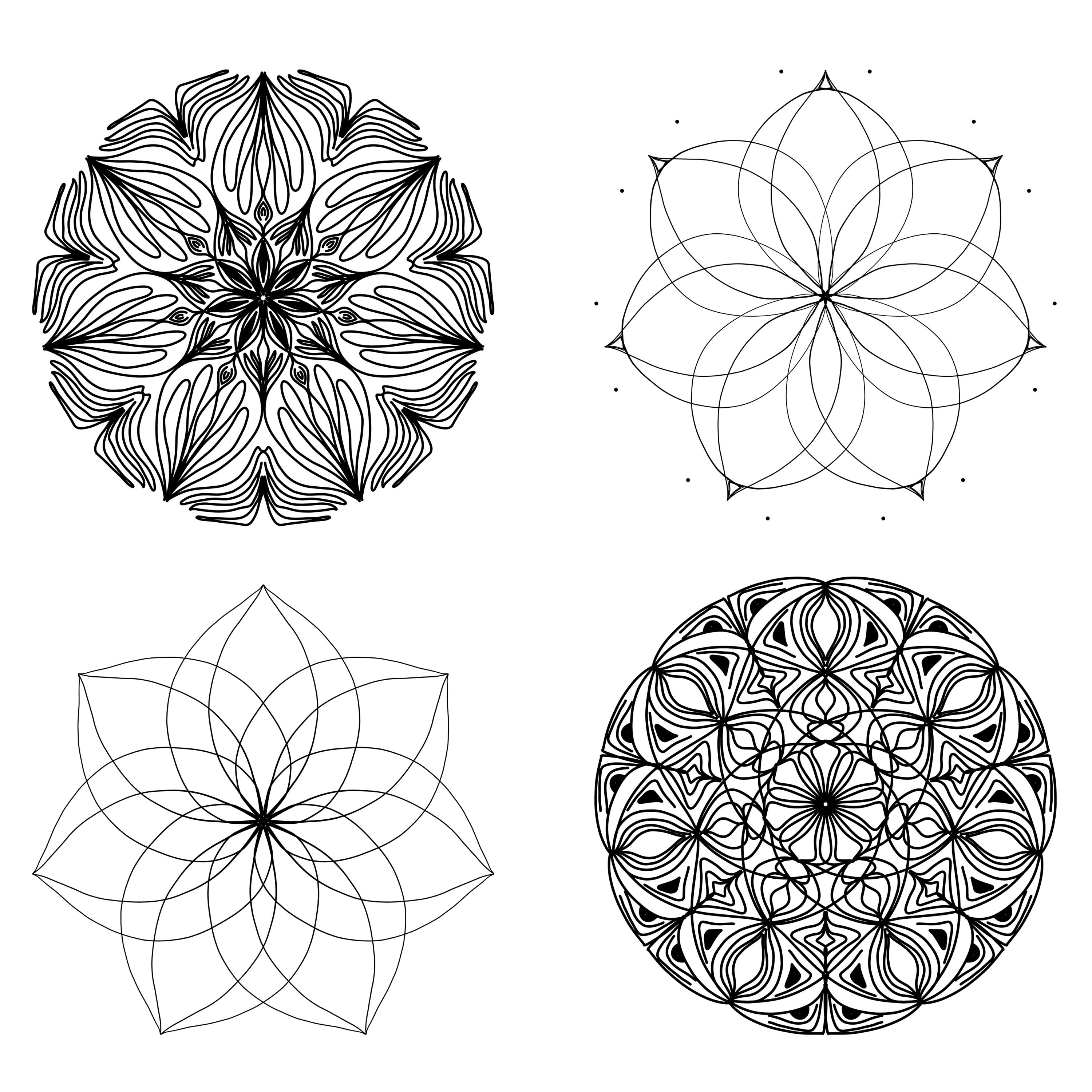 Mandala Photoshop Brushes VII/ 5000px Photoshop Brushes - Etsy