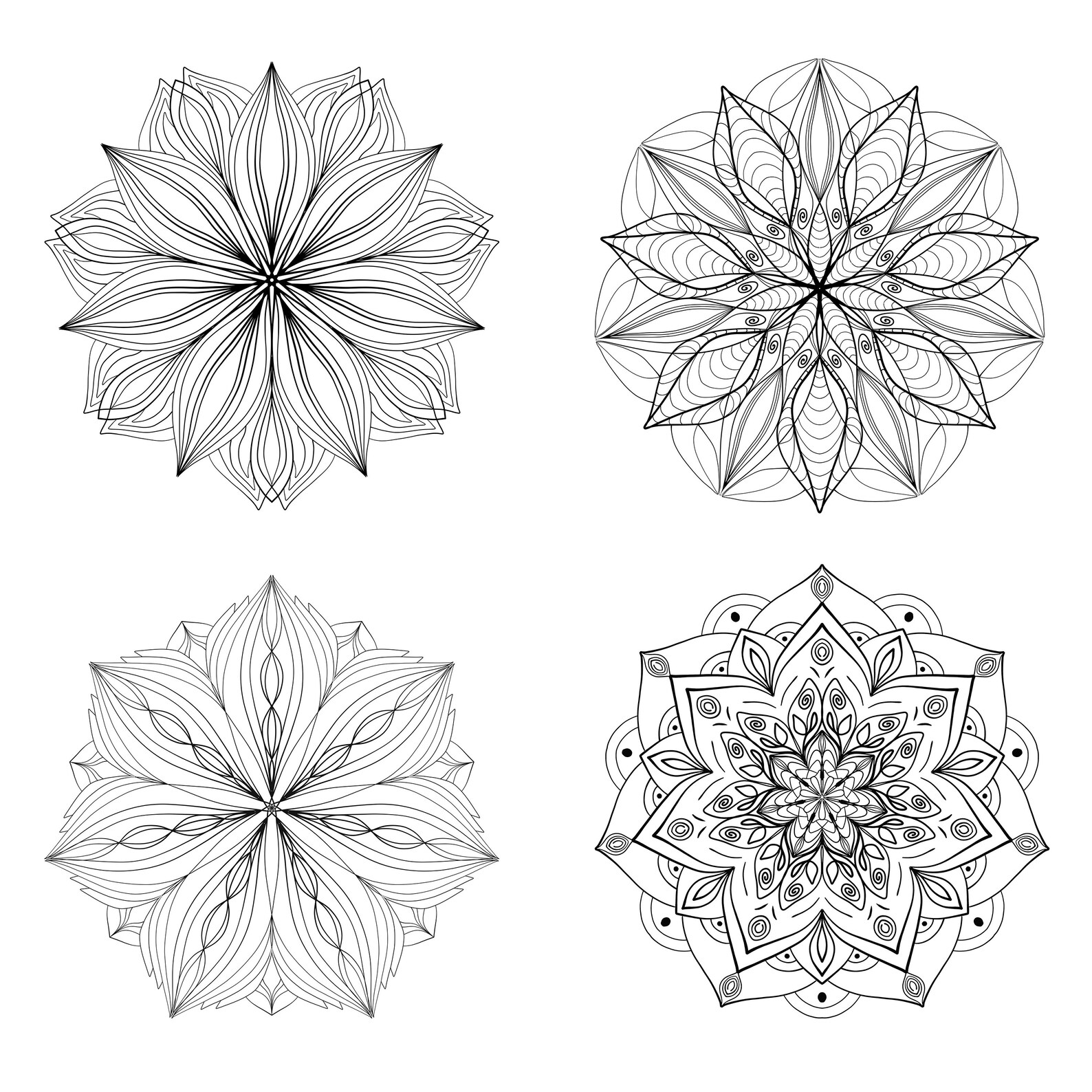 Mandala Photoshop Brushes VI / 5000px Photoshop Brushes - Etsy