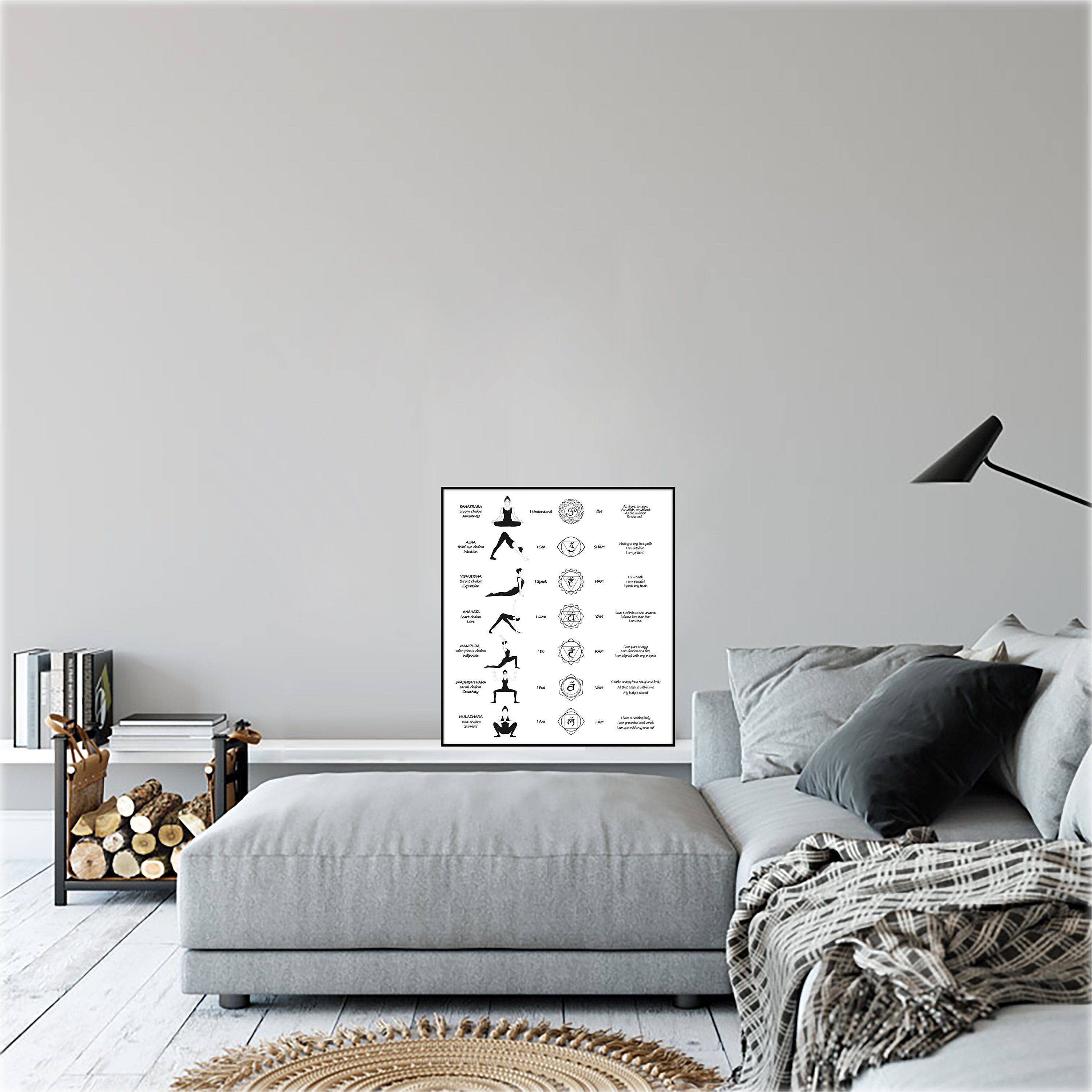 Downloadable Chakra Awakening Chart II Black and White/ 7 Chakras ...