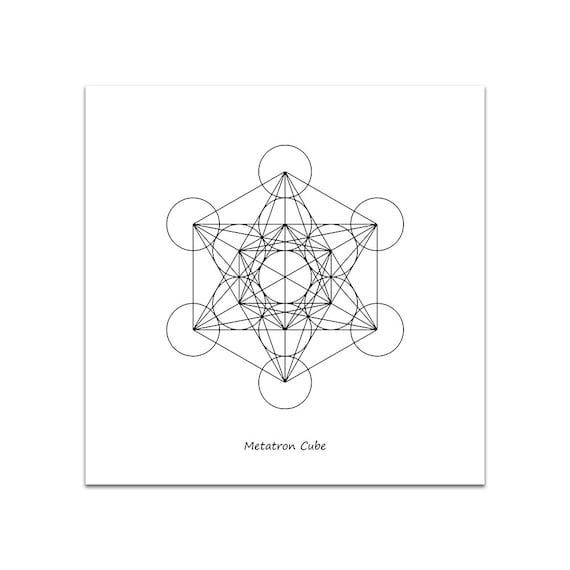 Metatron Cube/ Symbol/ Downloadable Digital Print/ Sacred - Etsy