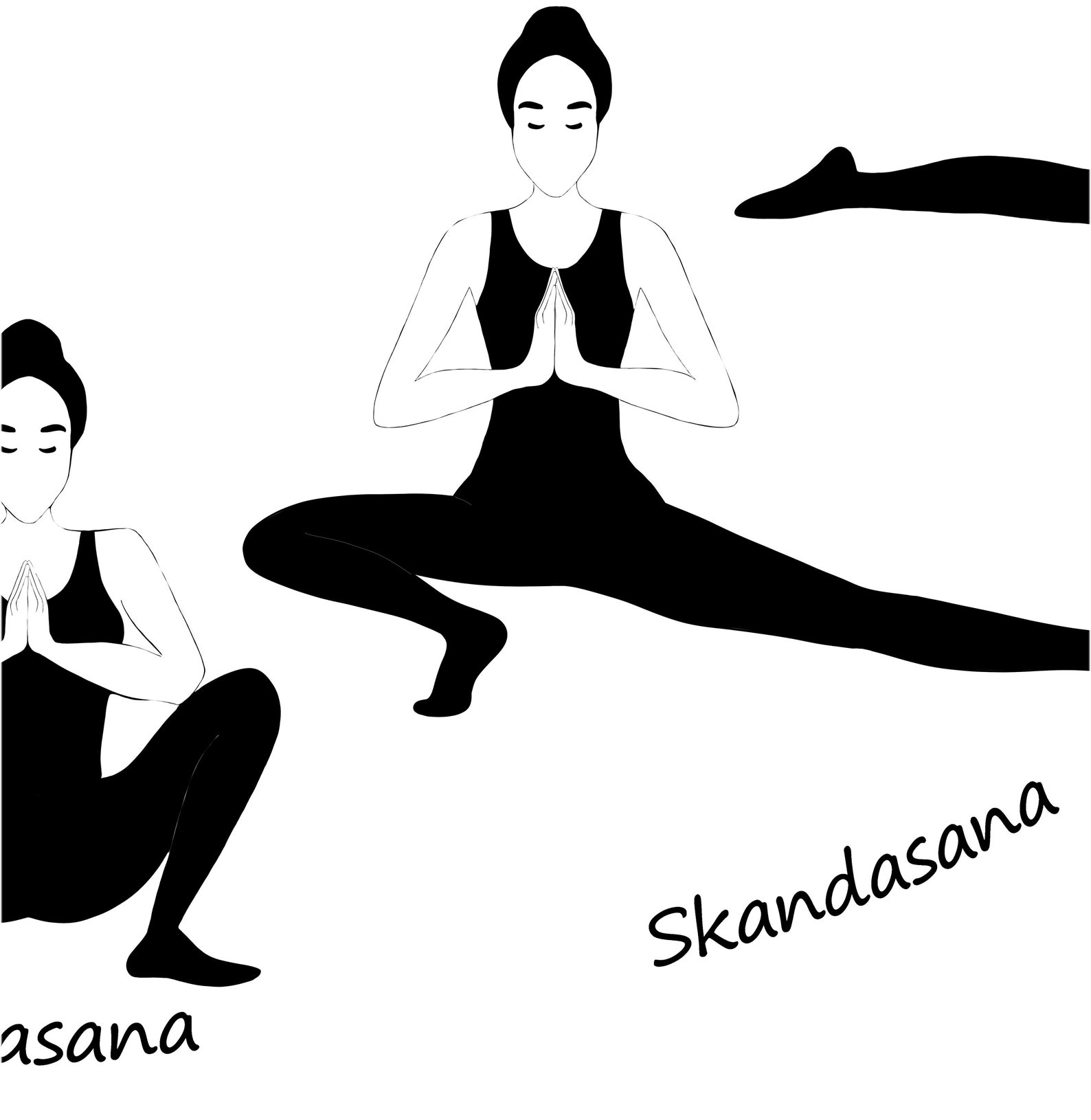 Moon Salutation/ Chandra Namaskar/ Downloadable Digital Print/ Asanas ...