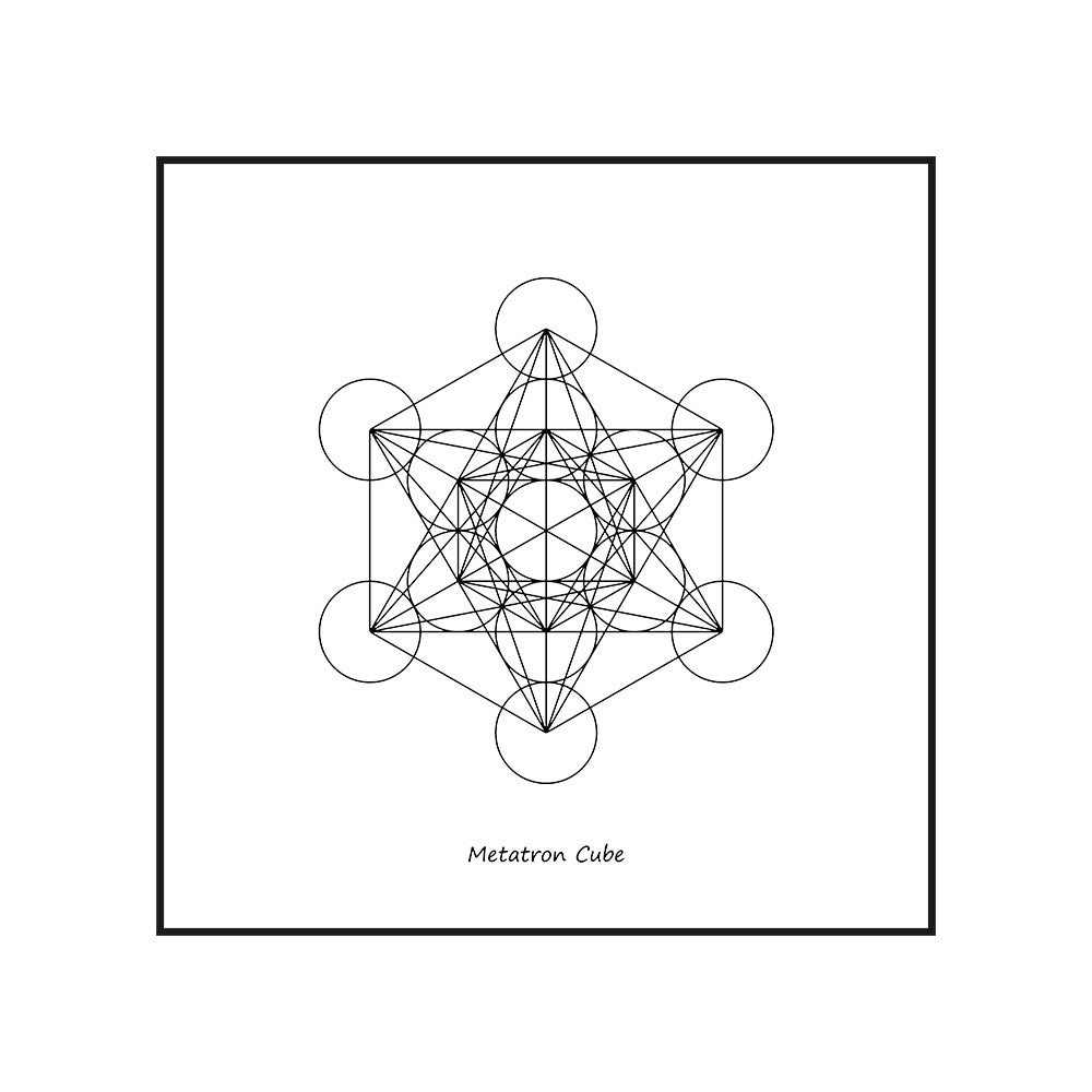 Metatron Cube/ Symbol/ Downloadable Digital Print/ Sacred Geometry ...
