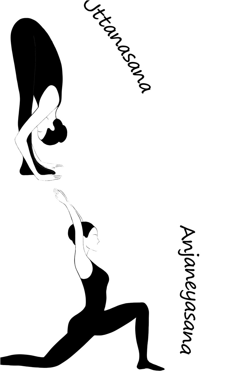 Sun Salutation/ Surya Namaskar/ Downloadable Digital Print/ Asanas ...