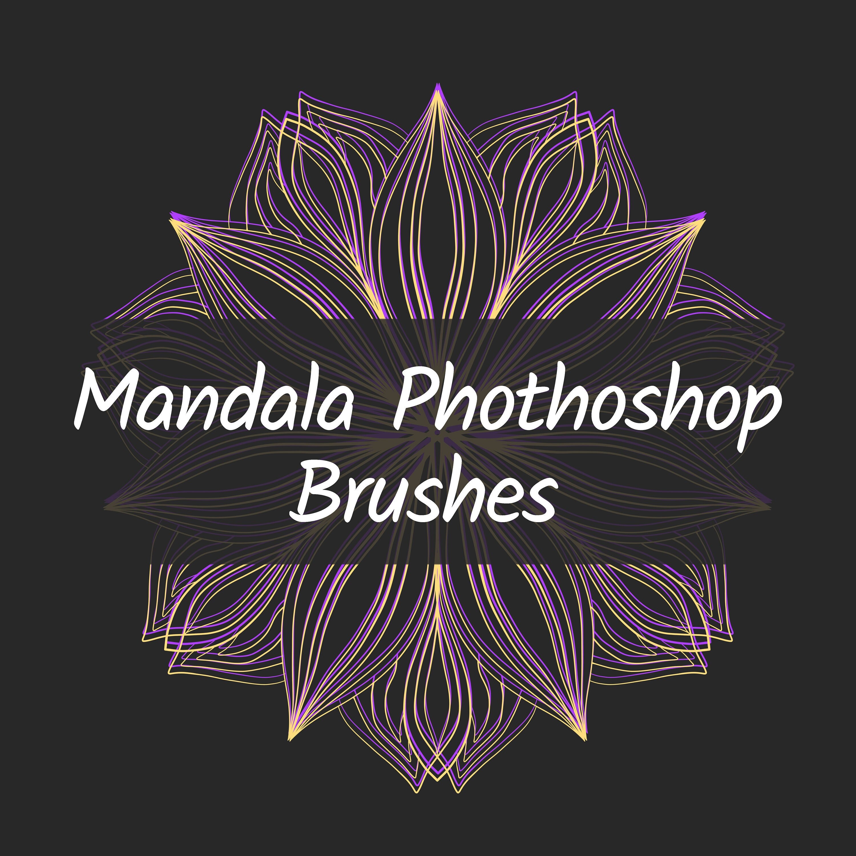 Mandala Photoshop Brushes VI / 5000px Photoshop Brushes - Etsy