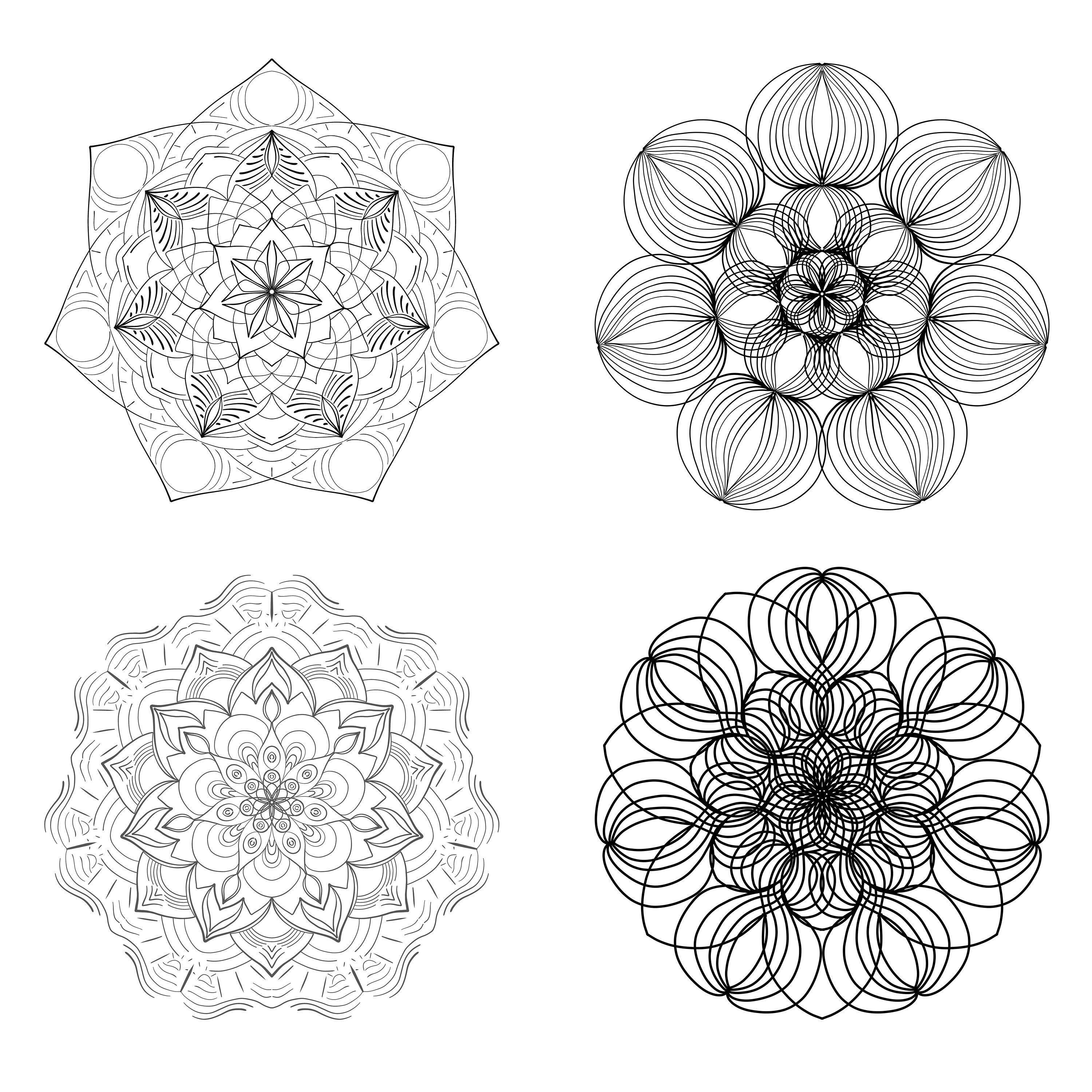 Mandala Photoshop Brushes VI / 5000px Photoshop Brushes - Etsy