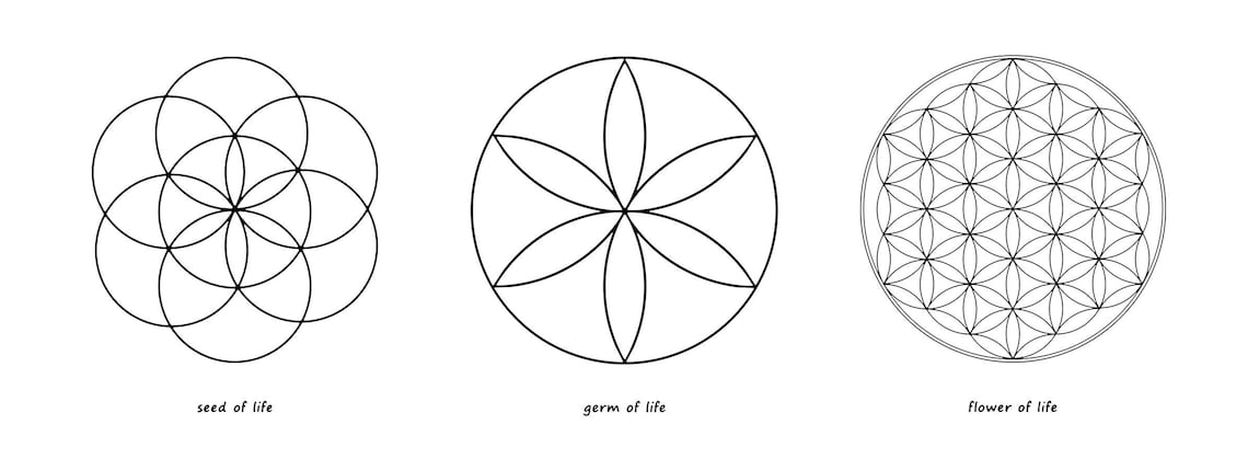 Sacred Geometry/ Seed of Life/ Germ of Life/ Flower of Life ...
