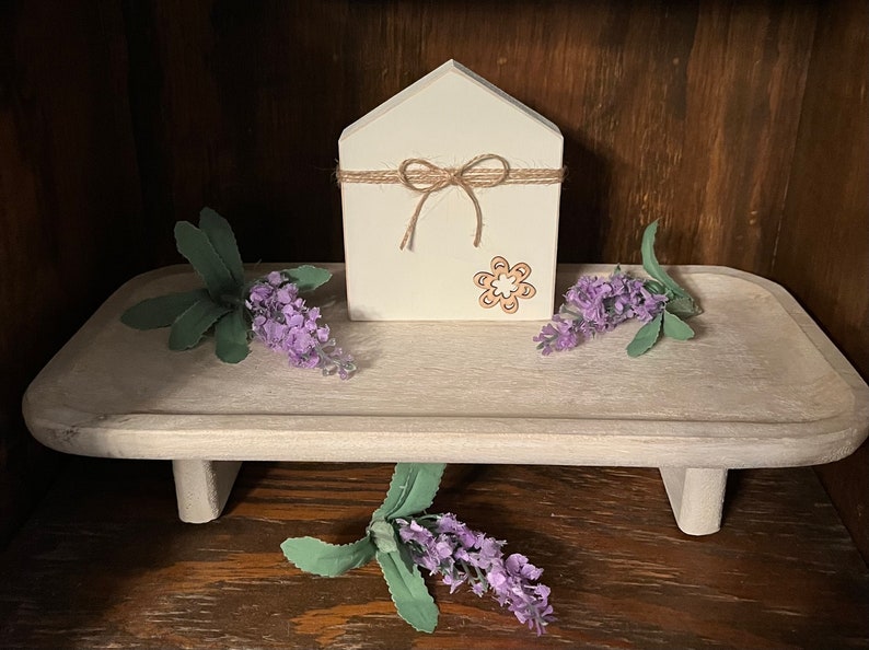 Spring/summer/mother's Day Theme Wooden House/tier Tray Decor/farmhouse ...