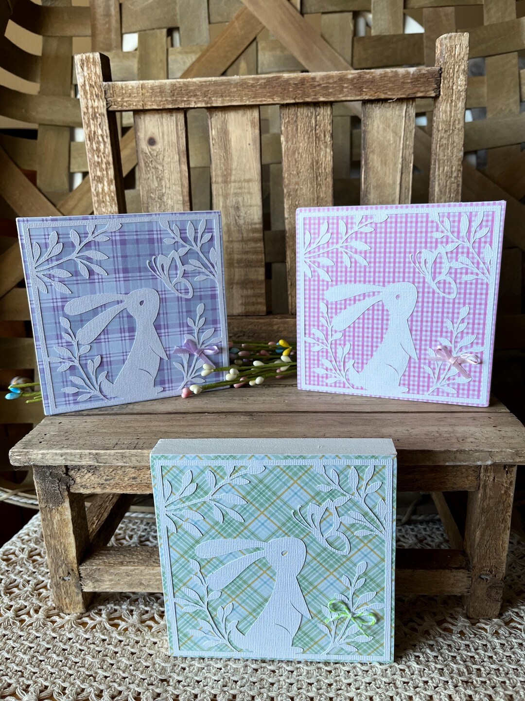 Spring Easter Shelf Sign /spring Easter Shelf Decor /spring Easter Tier ...