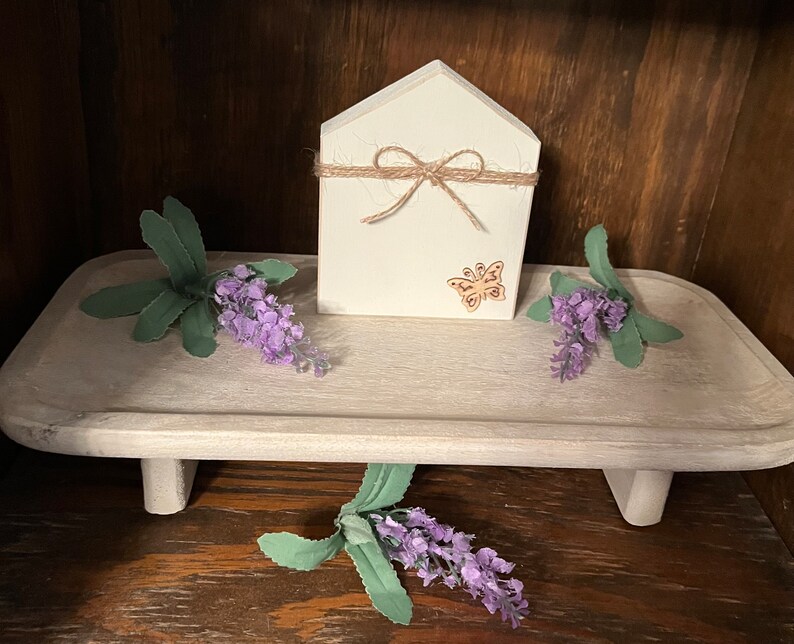 Spring/summer/mother's Day Theme Wooden House/tier Tray Decor/farmhouse ...