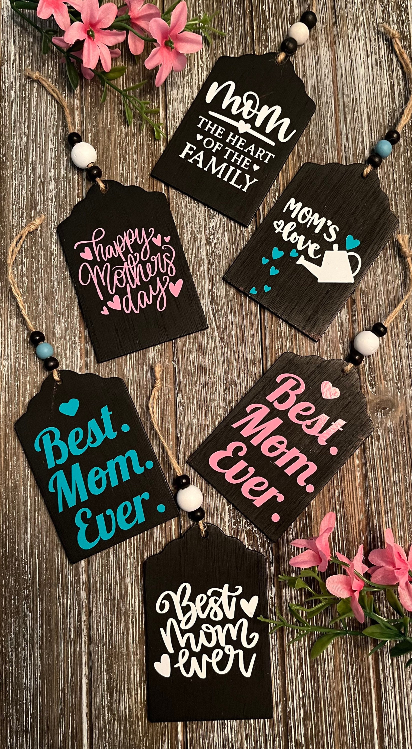 Mother's Day Theme Wooden Tag/mother's Day Decor/tiered Tray Decors ...