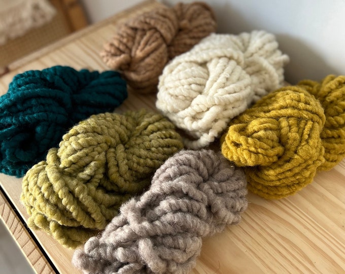 CORE SPUN || Bulky Core Spun Art Yarn With Hemp Core | Weaving ...