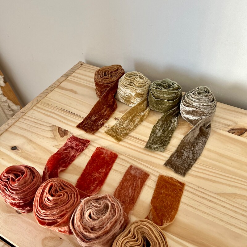 Frayed Velvet Ribbon - Etsy
