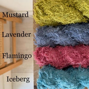 COTTON FRIZZ RIBBON 100g || Full Size Skein || Frayed Edge Ribbon Yarn ...