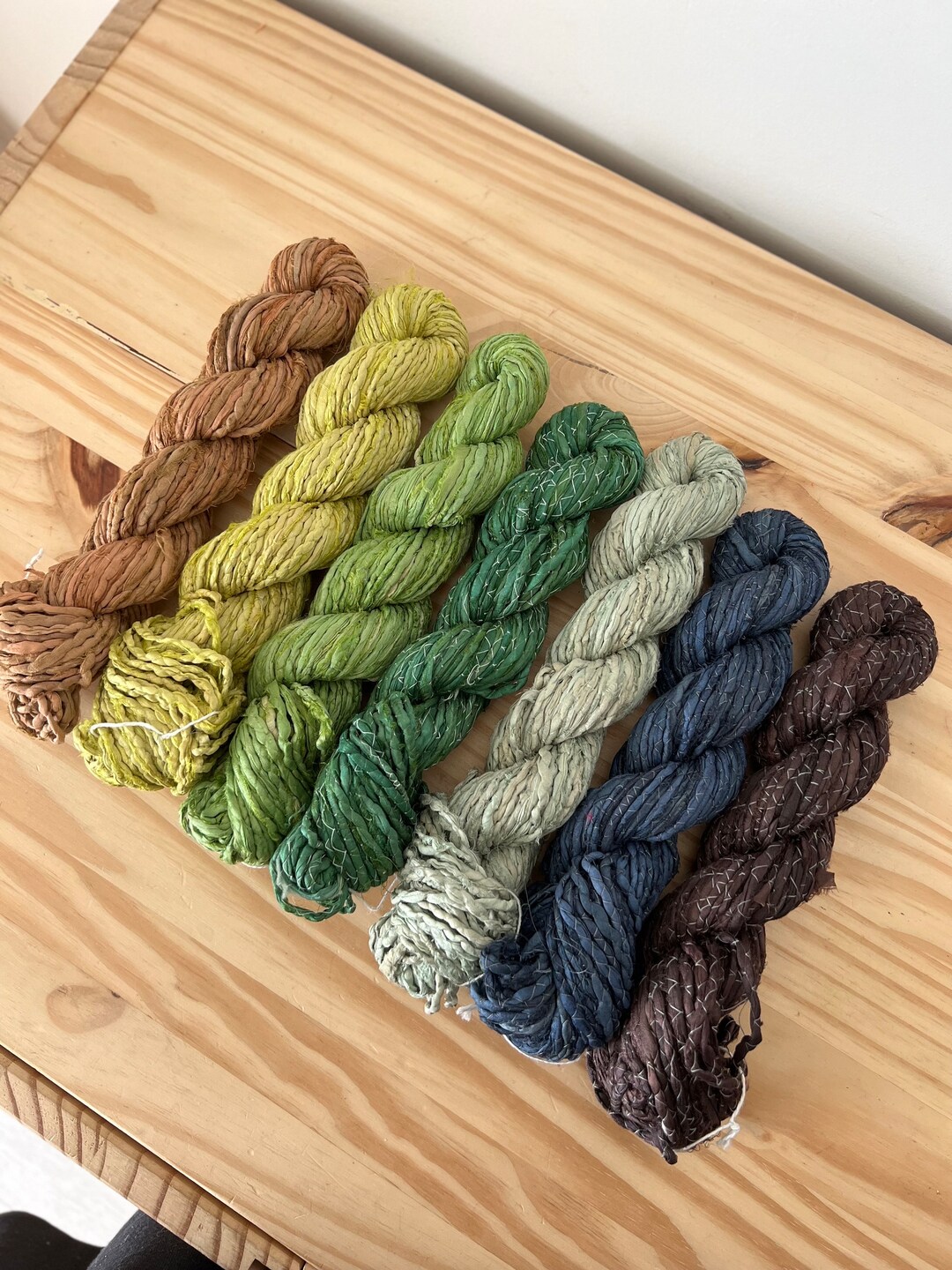 MINI Sari Silk Cord Recycled Ribbon Corded Art Yarn Ribbon Macrame ...