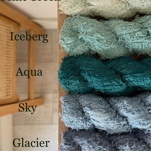 COTTON FRIZZ RIBBON 100g || Full Size Skein || Frayed Edge Ribbon Yarn ...