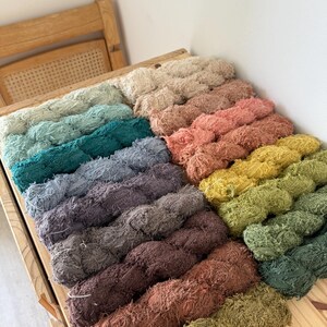 COTTON FRIZZ RIBBON 100g || Full Size Skein || Frayed Edge Ribbon Yarn ...