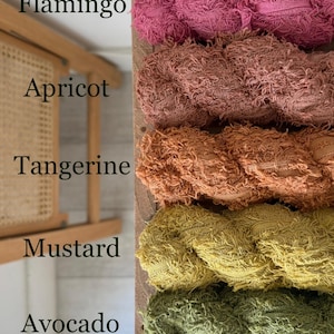 COTTON FRIZZ RIBBON 100g || Full Size Skein || Frayed Edge Ribbon Yarn ...