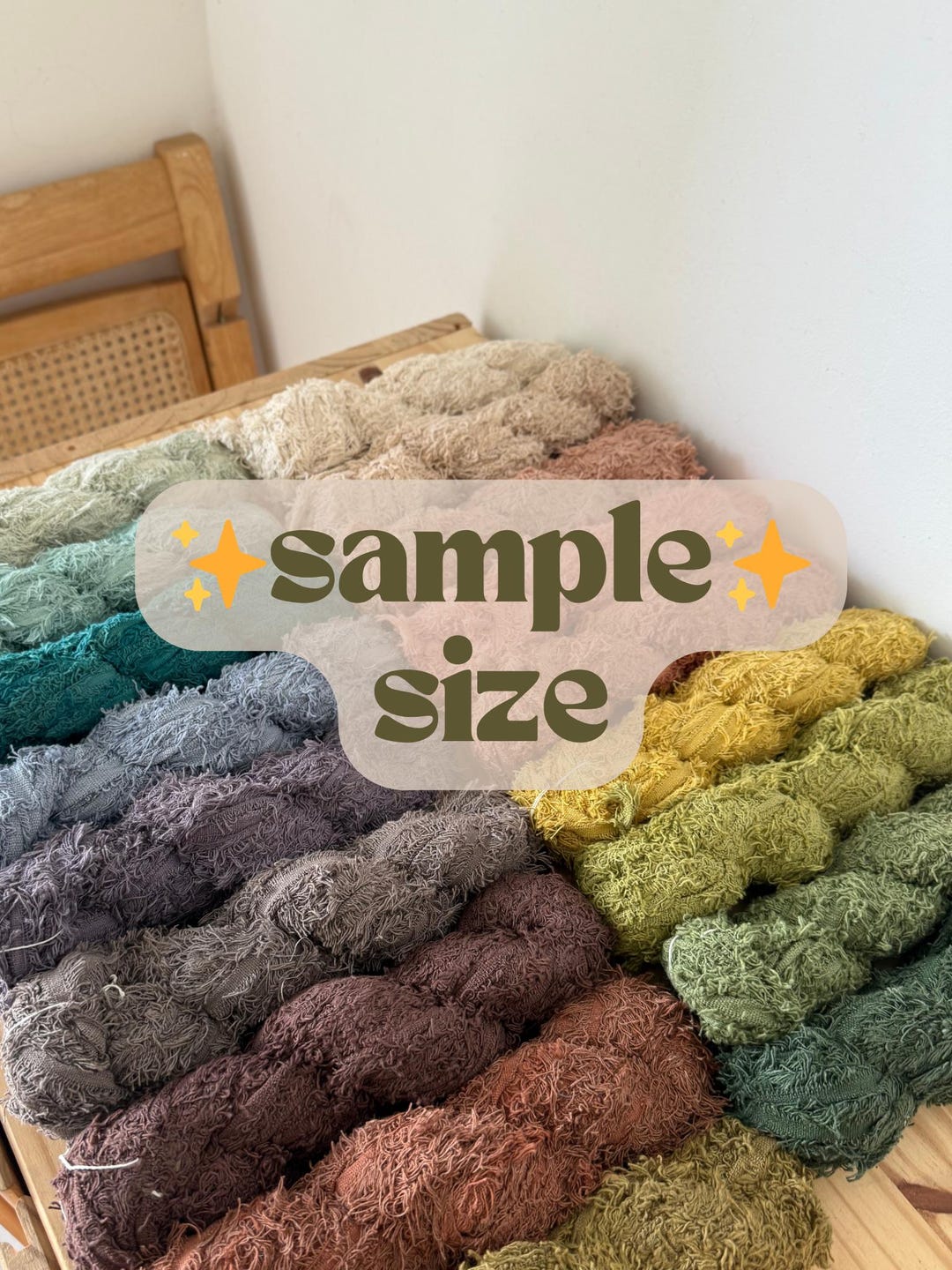 SAMPLE SIZE — Cotton Frizz Ribbon || 5 Yds/15 Ft || Frayed Edge Ribbon ...