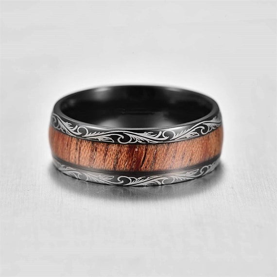 Dark Wood Grain Ring