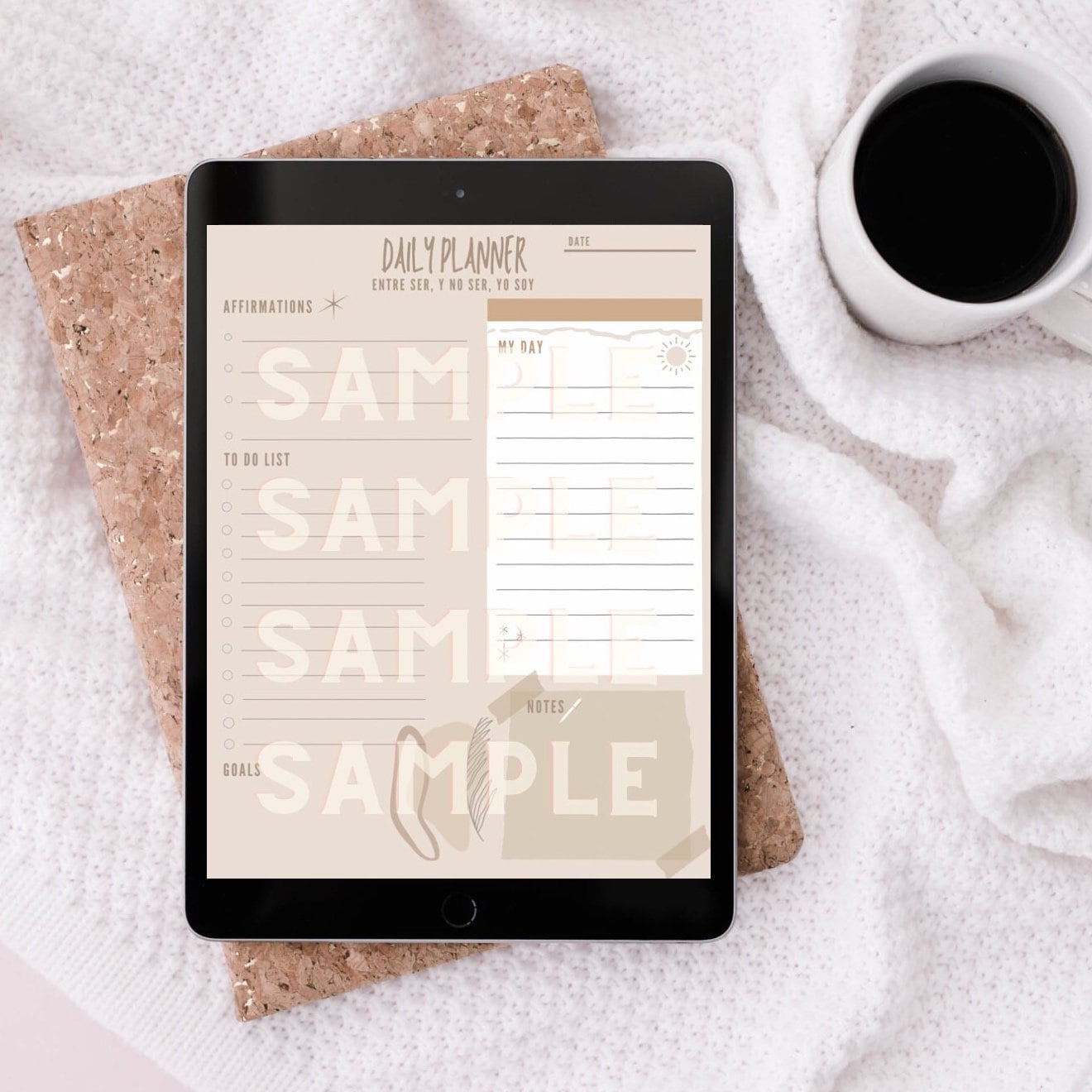 Digital Daily Planner PNG, Instant Download, Day Organization, Daily ...