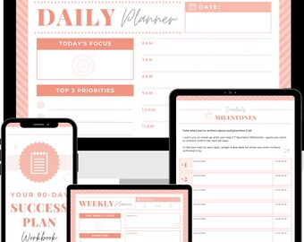 90 Day Planner | Etsy