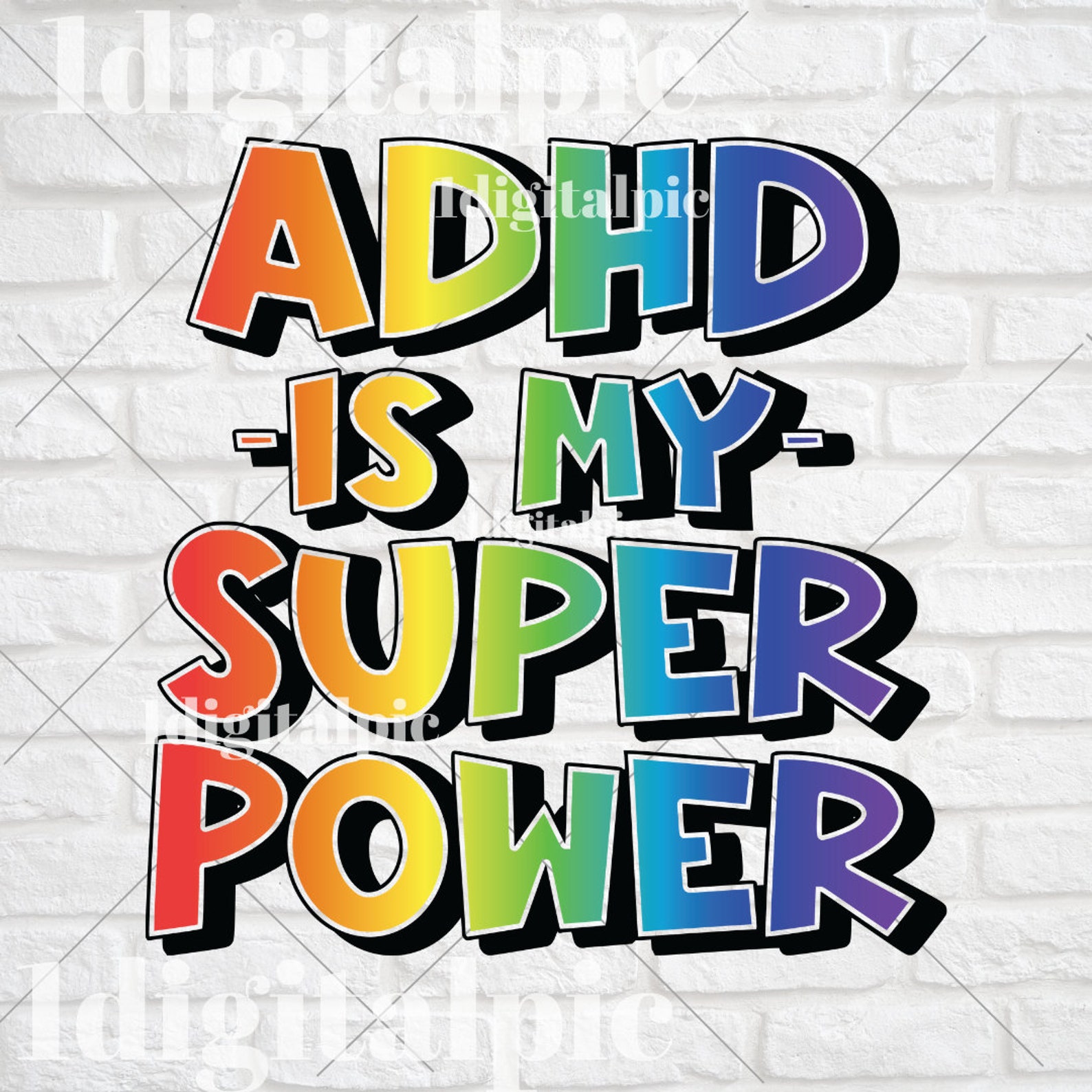 AHDHD is My Super Power ADHD Svg , Adhd Awareness, ADHD Cut File, Kid ...
