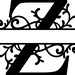 Split-monograms Letters A-Z Top Quality, SVG,DXF Files Great for ...