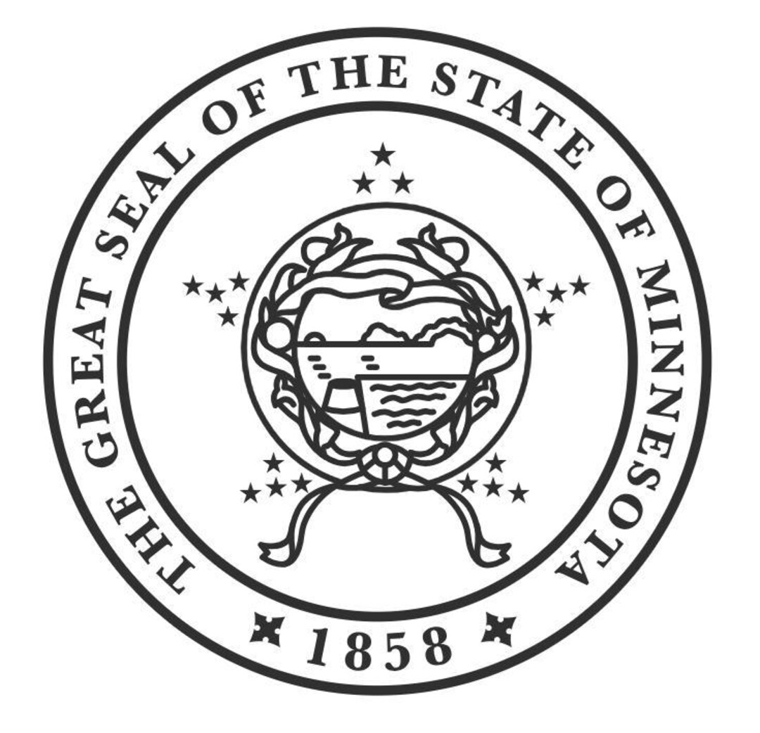 Minnesota State Great Seal Logo Emblem Digital Vector .ai, .svg, .png ...