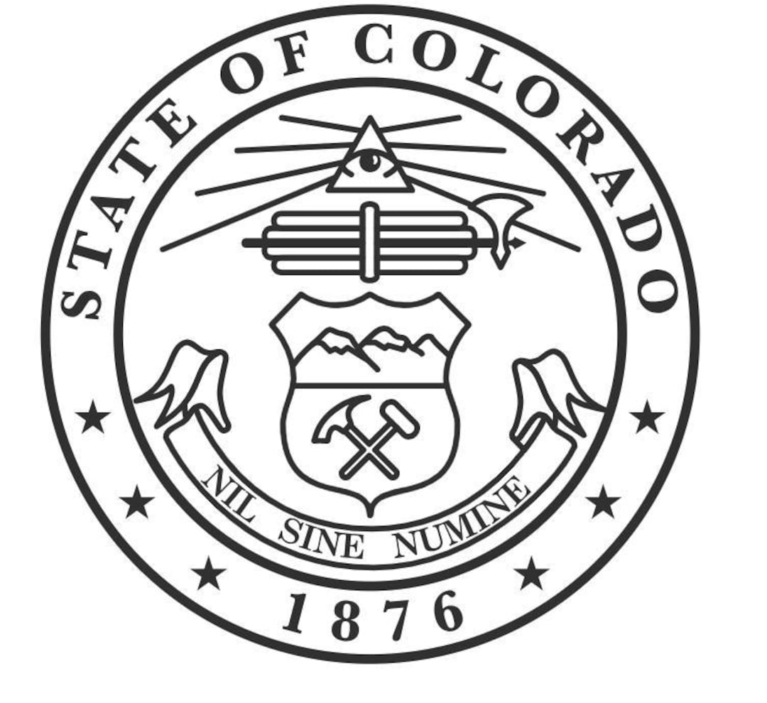 Colorado State Great Seal Logo Emblem Digital Vector .ai, .svg, .png - Etsy