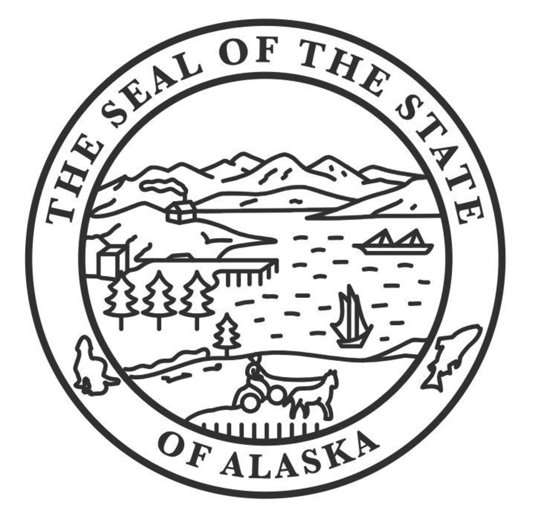 Alaska State Great Seal Logo Emblem Digital Vector .ai, .svg, .png - Etsy